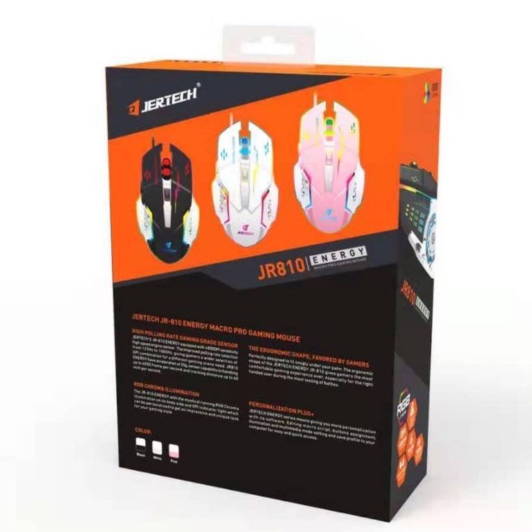 JERTECH JR810 USB Wired Gaming Mouse – Visiro Technologies
