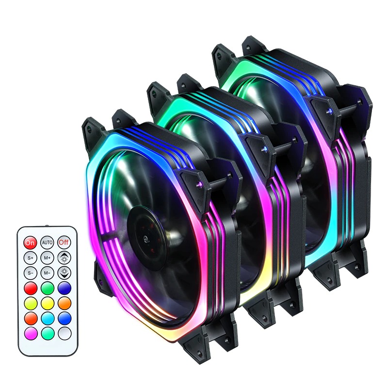 RGB 5 Set Casing Fan With Remote 12cm – Visiro Technologies
