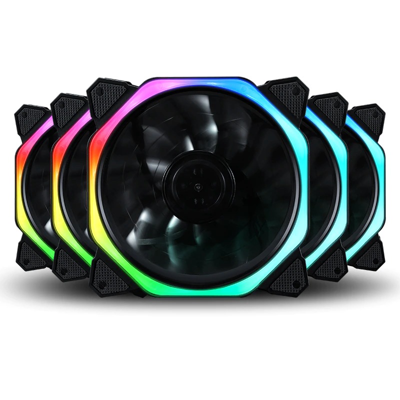 RGB 5 Set Casing Fan With Remote 12cm – Visiro Technologies