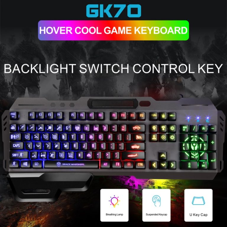 SHIPADOO GK70 Machanical USB Wired Gaming Keyboard – Visiro Technologies