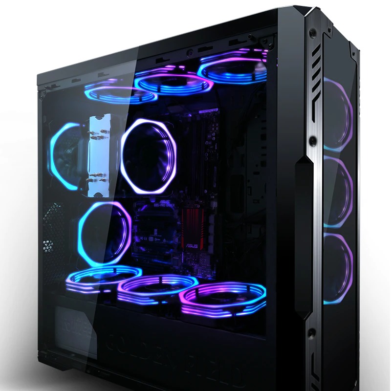 RGB 5 Set Casing Fan With Remote 12cm – Visiro Technologies